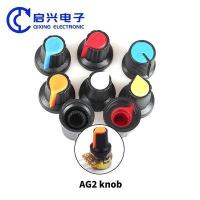 China Bakelite Plastic Potentiometer Knob 6mm Shaft KNP-20/KNP-21 Rotary Control 20mm Diameter 16mm Height for sale