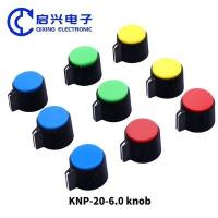 China Bakelite Plastic Potentiometer Knob 6mm Shaft KNP-20/KNP-21 Rotary Control 20mm Diameter 16mm Height for sale