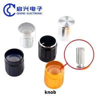 China KN-19-14 ABS Plastic Guitar Amplifier Knobs 19mm x 15mm with 6.4mm Bore for Volume and Tone Control for sale