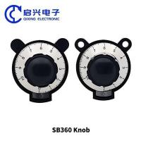China Plastic Volume Control Knob 45x17mm for 6mm Round Shaft Potentiometer Encoder for sale