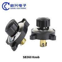 China Plastic Volume Control Knob 45x17mm for 6mm Round Shaft Potentiometer Encoder for sale