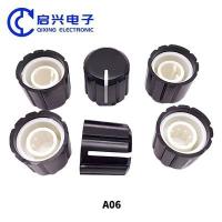 China Plastic Volume Control Knob 45x17mm for 6mm Round Shaft Potentiometer Encoder for sale