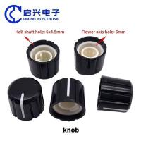China Plastic Volume Control Knob 45x17mm for 6mm Round Shaft Potentiometer Encoder for sale