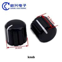 China Plastic Volume Control Knob 45x17mm for 6mm Round Shaft Potentiometer Encoder for sale