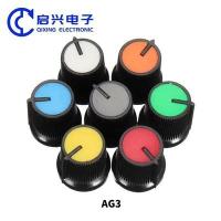 China Plastic Volume Control Knob 45x17mm for 6mm Round Shaft Potentiometer Encoder for sale