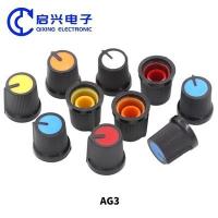 China Plastic Volume Control Knob 45x17mm for 6mm Round Shaft Potentiometer Encoder for sale