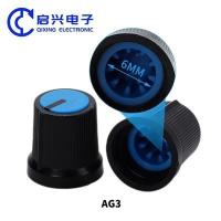 China Plastic Volume Control Knob 45x17mm for 6mm Round Shaft Potentiometer Encoder for sale