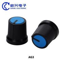 China Plastic Volume Control Knob 45x17mm for 6mm Round Shaft Potentiometer Encoder for sale