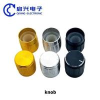China Plastic Volume Control Knob 45x17mm for 6mm Round Shaft Potentiometer Encoder for sale