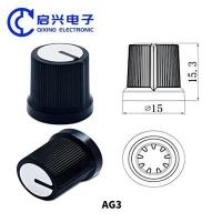 China Plastic Volume Control Knob 45x17mm for 6mm Round Shaft Potentiometer Encoder for sale