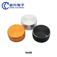 China Plastic Volume Control Knob 45x17mm for 6mm Round Shaft Potentiometer Encoder for sale