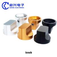 China Plastic Volume Control Knob 45x17mm for 6mm Round Shaft Potentiometer Encoder for sale