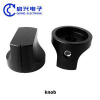 China Plastic Volume Control Knob 45x17mm for 6mm Round Shaft Potentiometer Encoder for sale