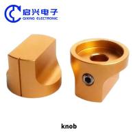 China Plastic Volume Control Knob 45x17mm for 6mm Round Shaft Potentiometer Encoder for sale