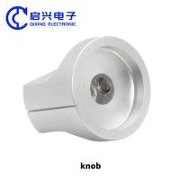 China Plastic Volume Control Knob 45x17mm for 6mm Round Shaft Potentiometer Encoder for sale