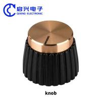 China Plastic Volume Control Knob 45x17mm for 6mm Round Shaft Potentiometer Encoder for sale