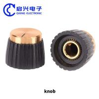 China Plastic Volume Control Knob 45x17mm for 6mm Round Shaft Potentiometer Encoder for sale
