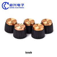 China Plastic Volume Control Knob 45x17mm for 6mm Round Shaft Potentiometer Encoder for sale
