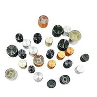 China Plastic Volume Control Knob 45x17mm for 6mm Round Shaft Potentiometer Encoder for sale