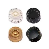 China Black Electric Guitar Knobs 6mm Spline Shaft Volume Tone Control Replacement 25.2mm Top Diameter for sale