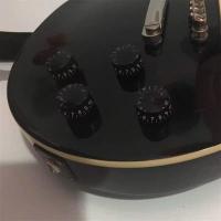 China Black Electric Guitar Knobs 6mm Spline Shaft Volume Tone Control Replacement 25.2mm Top Diameter for sale