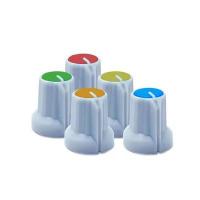 China AG1 D Shaft 15x16mm Plastic Potentiometer Knob Bicolor Plum Handle Switch Knob Cap for sale