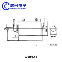China 3590S-2-103L 10K Ohm Wirewound Potentiometer - 2W Rated Power, 3600° Rotation Angle for sale