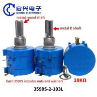 China 3590S-2-103L 10K Ohm Wirewound Potentiometer - 2W Rated Power, 3600° Rotation Angle for sale