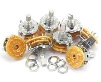 China RS25 Rotary Selector Switch 2-4 Pole 2-12 Position 6mm Shaft 500V 10A for sale
