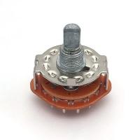China RS25 Rotary Selector Switch 2-4 Pole 2-12 Position 6mm Shaft 500V 10A for sale