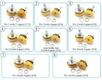 China RS25 Rotary Selector Switch 2-4 Pole 2-12 Position 6mm Shaft 500V 10A for sale