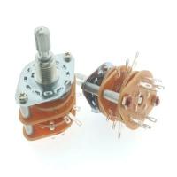 China RS25 Rotary Selector Switch 2-4 Pole 2-12 Position 6mm Shaft 500V 10A for sale