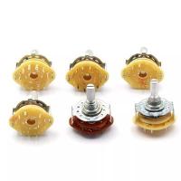China RS25 Rotary Selector Switch 2-4 Pole 2-12 Position 6mm Shaft 500V 10A for sale