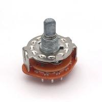 China RS25 Rotary Selector Switch 2-4 Pole 2-12 Position 6mm Shaft 500V 10A for sale