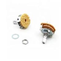 China RS25 Rotary Selector Switch 2-4 Pole 2-12 Position 6mm Shaft 500V 10A for sale
