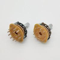 China RS25 Rotary Selector Switch 2-4 Pole 2-12 Position 6mm Shaft 500V 10A for sale