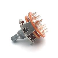 China RS25 Rotary Selector Switch 2-4 Pole 2-12 Position 6mm Shaft 500V 10A for sale