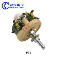 China BC1 Disk Adjustable Resistor 25W-2000W Power Range 1Ω-5KΩ Resistance Porcelain Sliding Rheostat for sale
