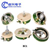 China BC1 Disk Adjustable Resistor 25W-2000W Power Range 1Ω-5KΩ Resistance Porcelain Sliding Rheostat for sale
