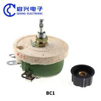 China BC1 Disk Adjustable Resistor 25W-2000W Power Range 1Ω-5KΩ Resistance Porcelain Sliding Rheostat for sale