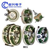 China BC1 Disk Adjustable Resistor 25W-2000W Power Range 1Ω-5KΩ Resistance Porcelain Sliding Rheostat for sale