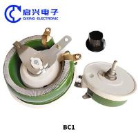 China BC1 Disk Adjustable Resistor 25W-2000W Power Range 1Ω-5KΩ Resistance Porcelain Sliding Rheostat for sale