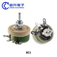 China BC1 Disk Adjustable Resistor 25W-2000W Power Range 1Ω-5KΩ Resistance Porcelain Sliding Rheostat for sale