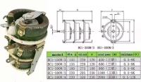 China High Power Ceramic Variable Wirewound Resistor Adjustable Rheostat 1k Ohm 100W for sale