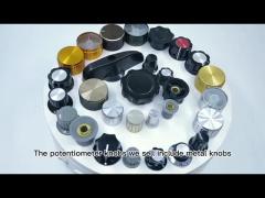 Zwart zilver goud potentiometer Versterker voorversterker Audio Stereo Volume regelaar knop vervanging