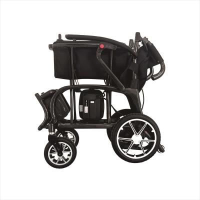 China Electromagnetic Braking Electric Wheelchair with Adjustable Height and Remote Control for sale