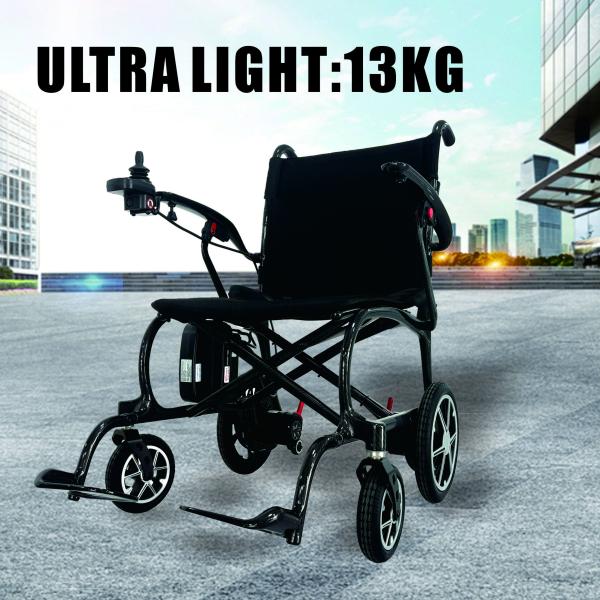 Quality Electric Wheelchair Made of Carbon Fiber Material with Wider Seat Size of W510 for sale
