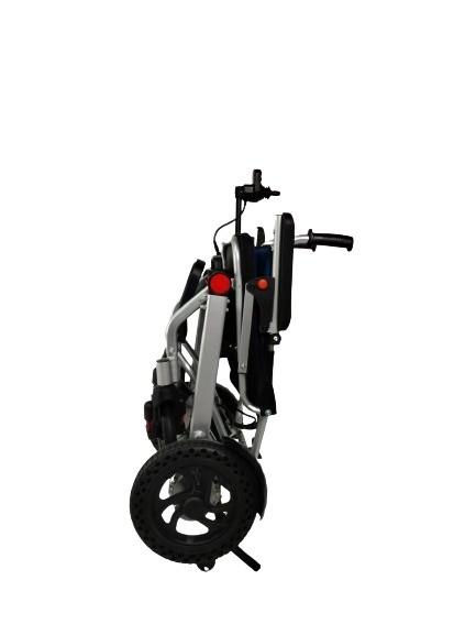 Quality Foldable Aluminum Alloy Electric Wheelchair with Rear Wheel 300mm and Front for sale