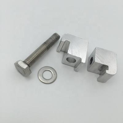 China Sanitary Stainless Steel 304/316L ISO160-250 M10 Double Claw Clamp DC Clamp Easy to Install with Welding Connection Type for sale
