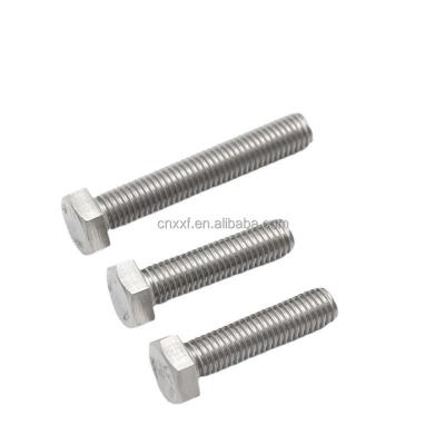 Quality 2507 Grade M6 M8 M16 Hex Head Bolts Duplex Stainless Steel DIN933 ANSI Standard for sale